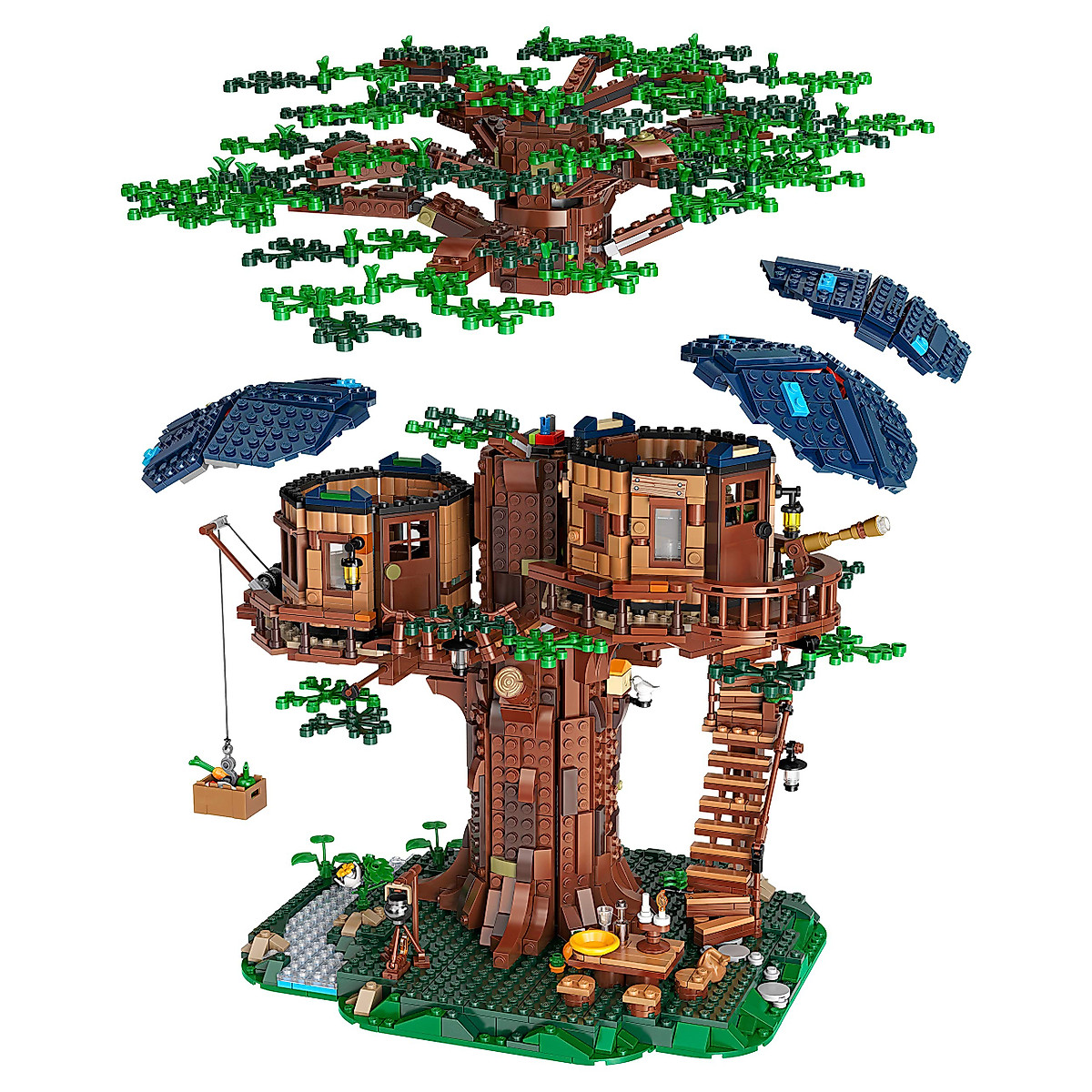 LEGO Ideas 21318 Tree House Playset Building Kit (3,036 Pieces) — Collectible Display Set and Birthday Family Christmas Holiday Toy for Adults & Kids — Drawstring Bag
