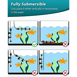 Uniclife 100 Watt Aquarium Heater with Thermometer, Fish Tanks Heater for 10-25 Gallon