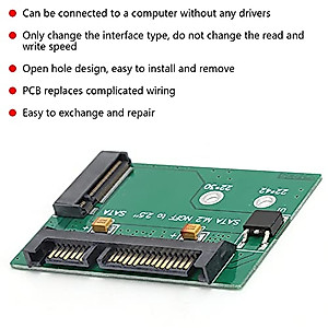 Yoidesu PCB Adapter Card, Support Converting 22x42mm M.2 NGFF SSD into 2.5in Sata3 Board SSD Converter Computer Hard Drive Accessories
