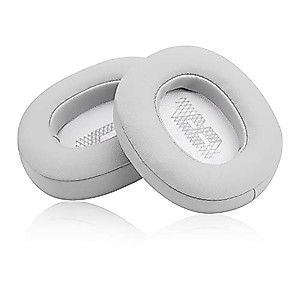 Jecobb Replacement Earpads for JBL E55 E55BT Quincy Edition Over-Ear Headphones with Protein Leather & Memory Foam Ear Cushions (Grey)