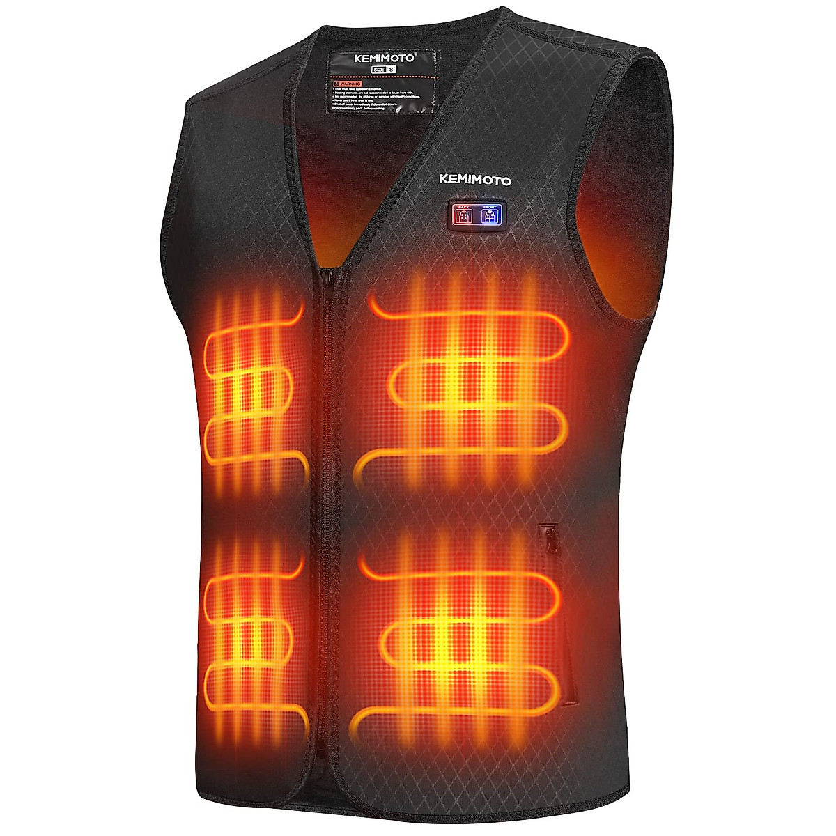 KEMIMOTO Heated Vest for Men, Warming Vest, Heated Hunting Vest, BATTERY NOT INCLUDED, Electric Heated Vest