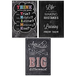Creative Teaching Press Think Positive Inspire U 3-Poster Pack (7486)