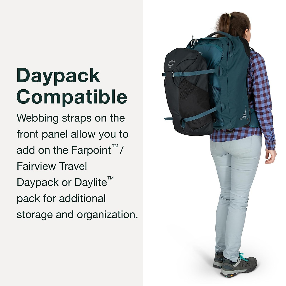 Osprey Fairview 36 Women's Wheeled Travel Backpack, Night Jungle Blue (10003702)