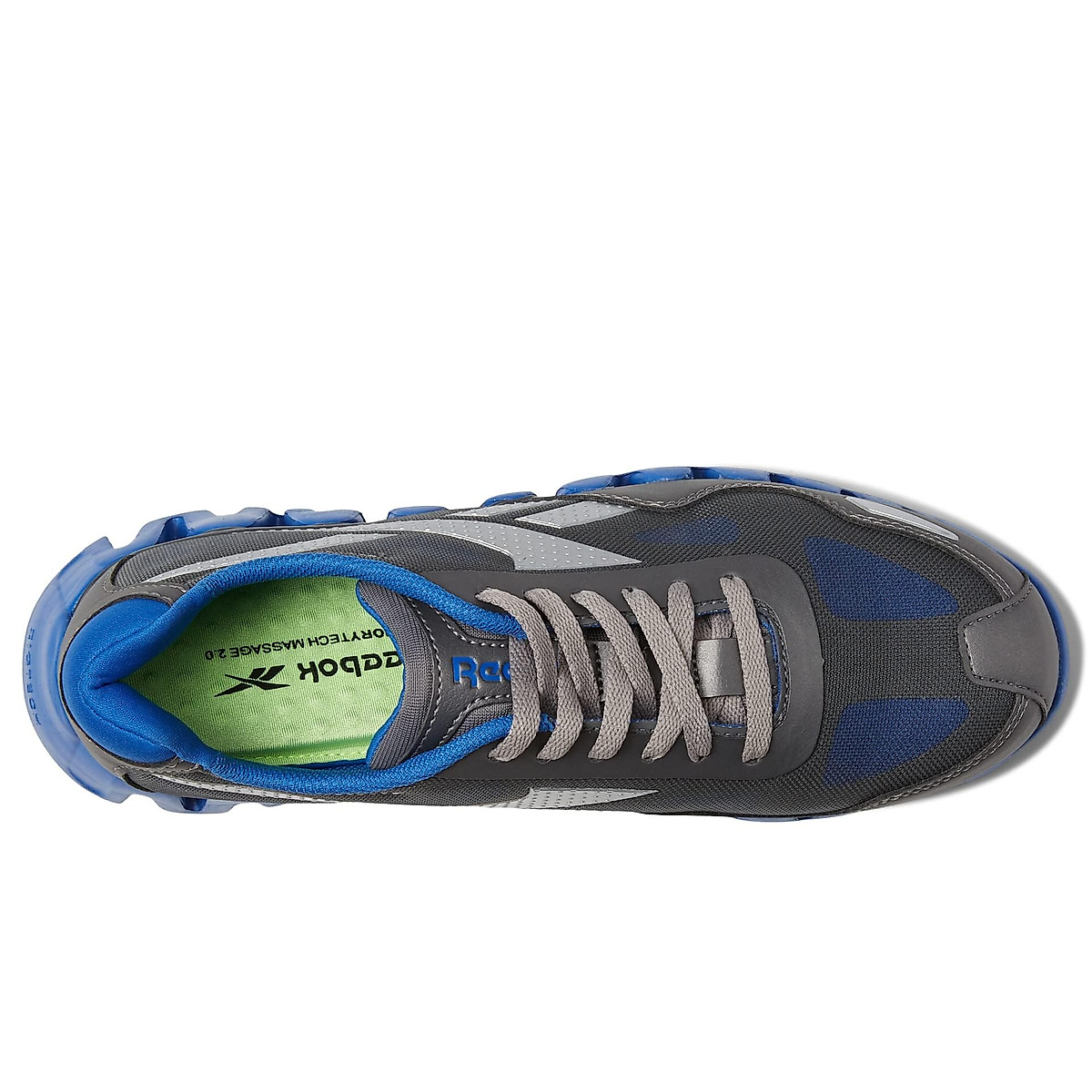 Reebok Zig Pulse Work EH Comp Toe Grey/Blue 7 B (M)
