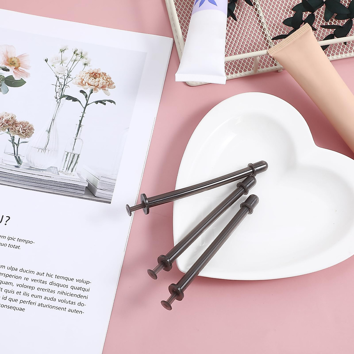 ARTIBETTER Disposable Lubricant Tube Applicator with -Proof Rounded Cap for Women, Men & Couples Easy Use Plastic Cream and Gel 20 Pack