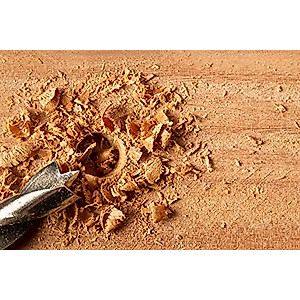 Baker and Bolt Extra Long 12" Brad Point Drill Bit Set for Wood Stainless Steel Wood Drill Bits Set | Pack of 10 with Storage Sleeve