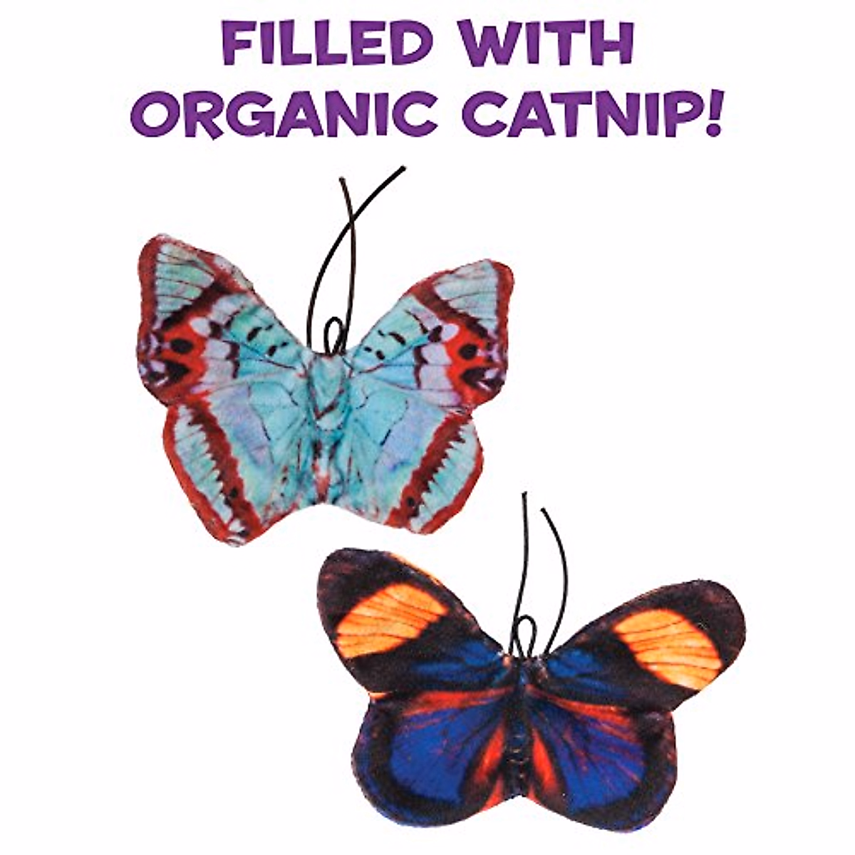 Jackson Galaxy Crinkle Flies-Butterfly for Cats (2 Pack)
