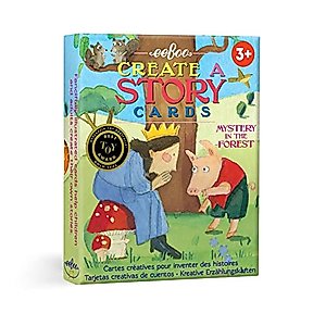 eeBoo: Mystery in The Forest Create a Story Pre-Literacy Cards, Encourage Interactive and Imaginative Play, Encourages Imagination, Creativity, and Story-Telling, for Ages 3 and up