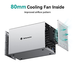 Yottamaster 5 Bay External Hard Drive Enclosure, Aluminum USB3.0 3.5" HDD Enclosure for 3.5 & 2.5 Inch SATA HDD/SSD, Support 90TB(5x18TB) Direct Attached Storage DAS, Non-RAID [PS500U3]