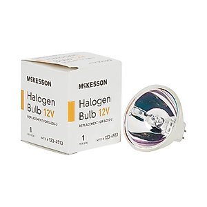 McKesson Halogen Lamp Bulbs - Fits Exam Lamps and Otoscopes - 12 Volts, 35 Watts, 1 Count, 1 Pack