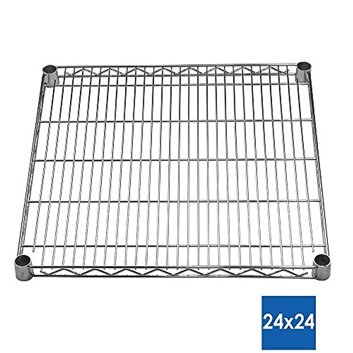 Shelving Inc. 24" d x 24" w x 64" h Chrome Wire Shelving with 4 Shelves