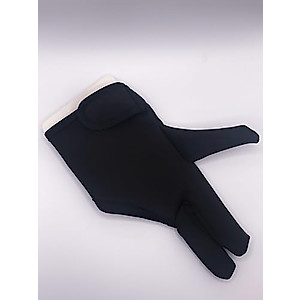 Stilnati Heat Resistant Gloves for Hair Styling Curling, for Barber, Hair Straightening, Keratin Treatment, Curling, Flat Iron, 3 Fingers Glove Hairdressing, Hand Protective Glove, Black, 1 Pcs