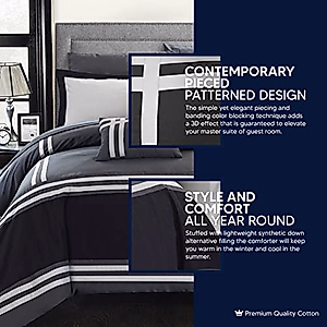 Chic Home Zarah 10 Piece Comforter Bedding with Sheet Set and Decorative Pillows Shams, Queen, Grey