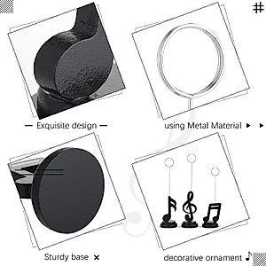 Wenqik 6 Pieces Musical Note Photo Balloon Holder Table Number Holders Place Card Holder Photo Clips Holder Music Note Decoration for Home Picture Themed Party Birthday Wedding Gifts Arts, 3 Styles