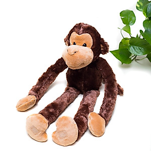 24-Inch Hanging Monkey Stuffed Animal – Monkey Toy With Specially Designed Ultra Soft Plush Feel For Kids - Hands And Feet Connect Together - Bring These Popular Monkeys Home To Boys & Girls Ages 3+
