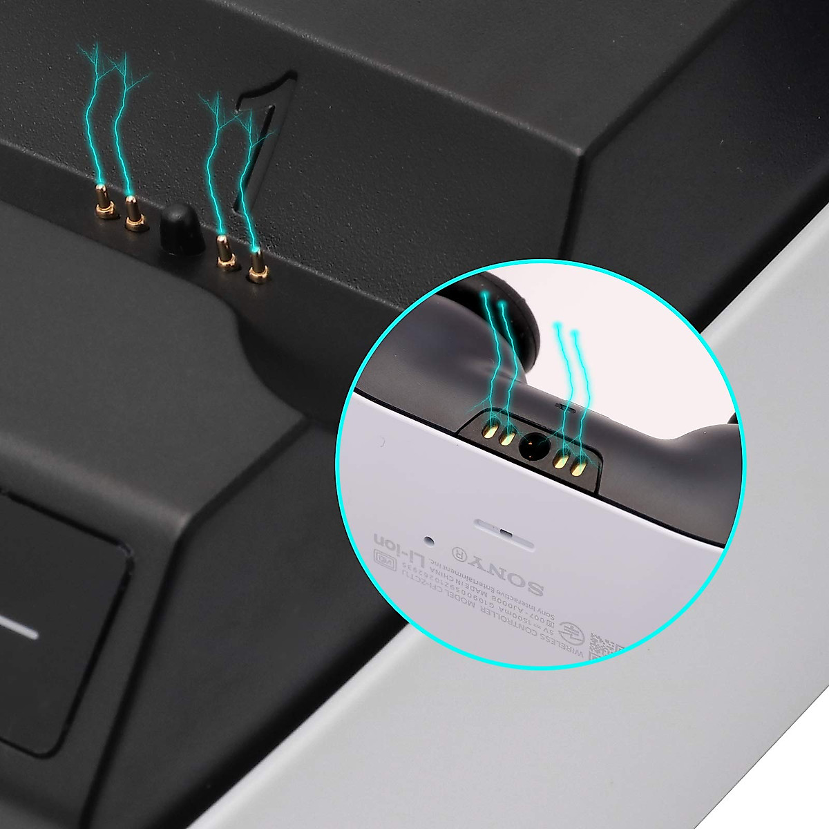 PS5 Controller Charger, Fast Charging Station for PlayStation 5 Dual Sense Controllers