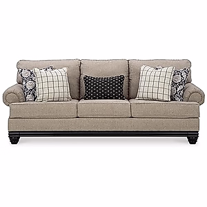 Signature Design by Ashley Elbiani Classic Sofa for Living Room, Light Gray