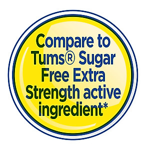 THREE PEBBLES Antacid Tablets Sugar Free Extra Strength, Orange Creme, Calcium Carbonate 750 mg, 90 Count Each (Pack of 3)