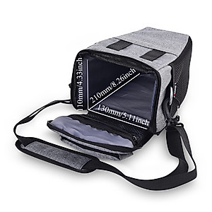 JUSTYINUO Gray Digital Triangle Bag Camera Bag Fit for Nikon Fit for COOLPIX B600 B700 B500 Fit for Sony HX400 HX350 H300 H400 DSC RX10 RX10 III RX10 IV Camera Bags & Cases
