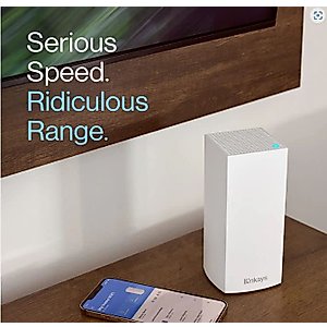 Linksys MX12600 Velop Intelligent Mesh WiFi 6 System: AX4200, Tri-Band Wireless Network for Full-Speed Home Coverage, 8,100 sq ft (White, 3-Pack)