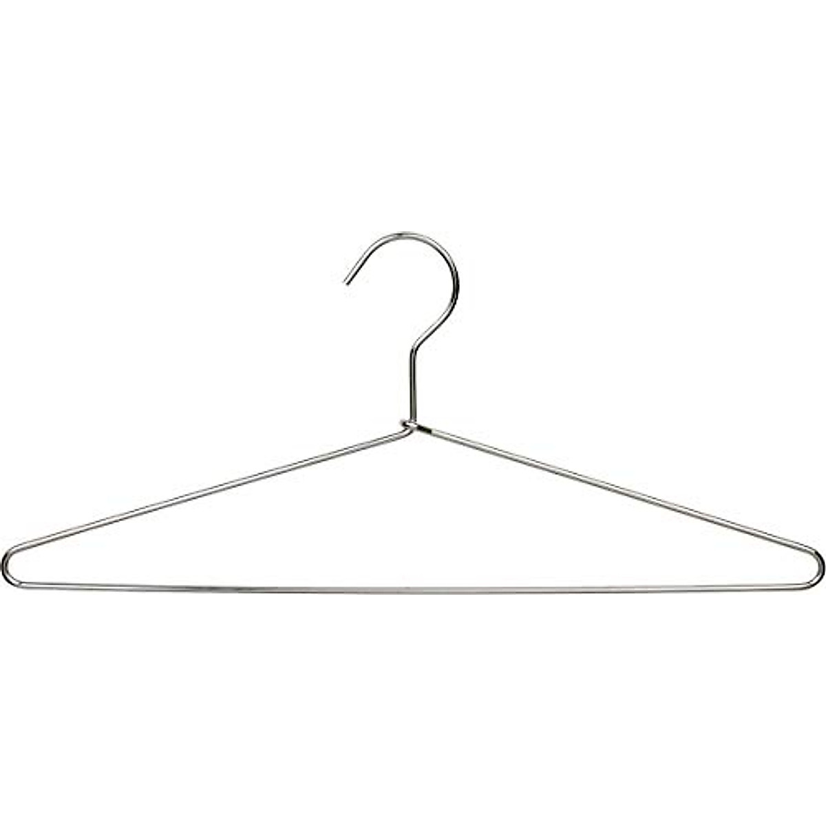 The Great American Hanger Company Slim Metal Suit Hanger, Box of 50 Thin and Strong Chrome Top Hangers for Shirt and Pants
