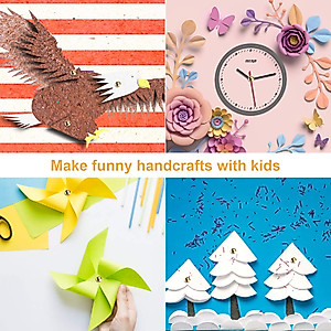 100 PCS Mini Brads, Brass Fasteners 20 x 8mm, Brass Metal Paper Fasteners for Craft & Scrapbooking Brad DIY