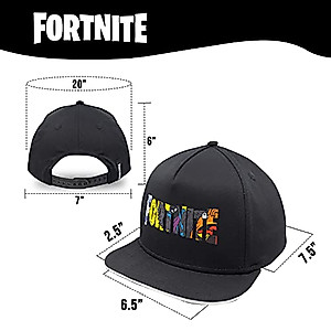 Fortnite Baseball Cap for Boys, Quality Made Boys Hat and Fitted Cap, Flatbrim Baseball Fortnite Hat with Sleek Design