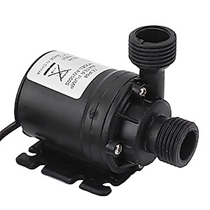 Ice Machine Water Pump, Water Pump IP68 Sealed Ceramic Shaft Miniature Low Noise for Beverage Machine (DC24V)