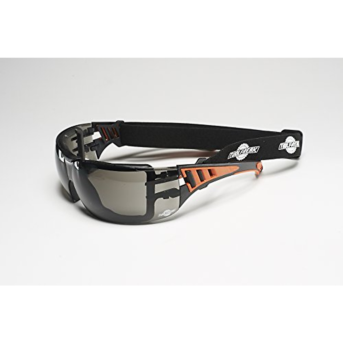 ToolFreak Rip Out Safety Glasses - Tinted - Polycarbonate Lens z87.1 Rated - Foam Padding & Adjustable Strap - Impact Resistance & Distortion-Free Lenses (Hard Case)