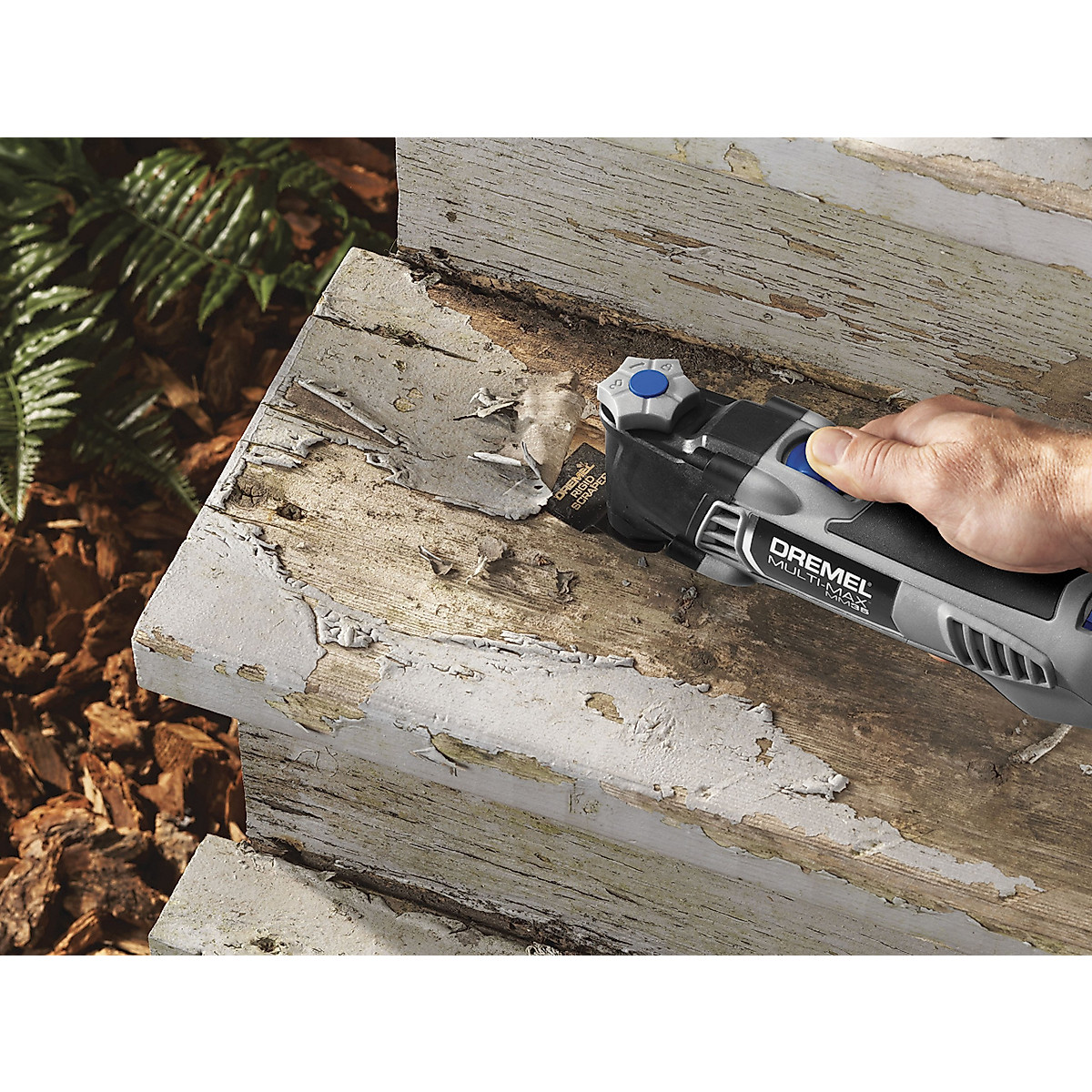 Dremel Multi-Max 3.5 Amp Oscillating Tool Kit with Tool-LESS Accessory Change- Multitool with 12 Accessories- Compact Head & Angled Body- Drywall, Nails, Remove Grout & Sanding- MM35-01
