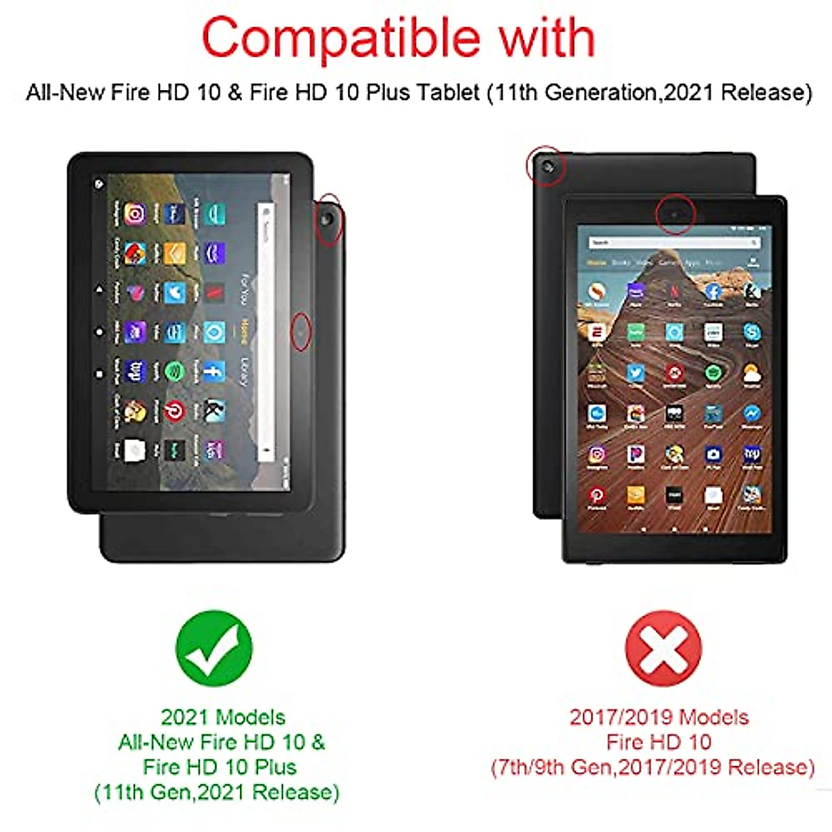 Fingic Case for All-New Amazon Fire HD 10 & for Fire HD 10 Plus (11th Generation, 2021 Release) Glitter Sparkle Slim Folding Stand Cover with Auto Wake/Sleep Smart Case for Fire HD 10 Tablet 10.1 Inch