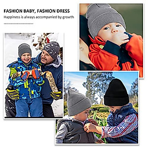 Kids Winter Beanies Soft Warm Knitted Baby Hats Caps Cute Cozy Chunky Winter Infant Toddler Beanies for Boys Girls