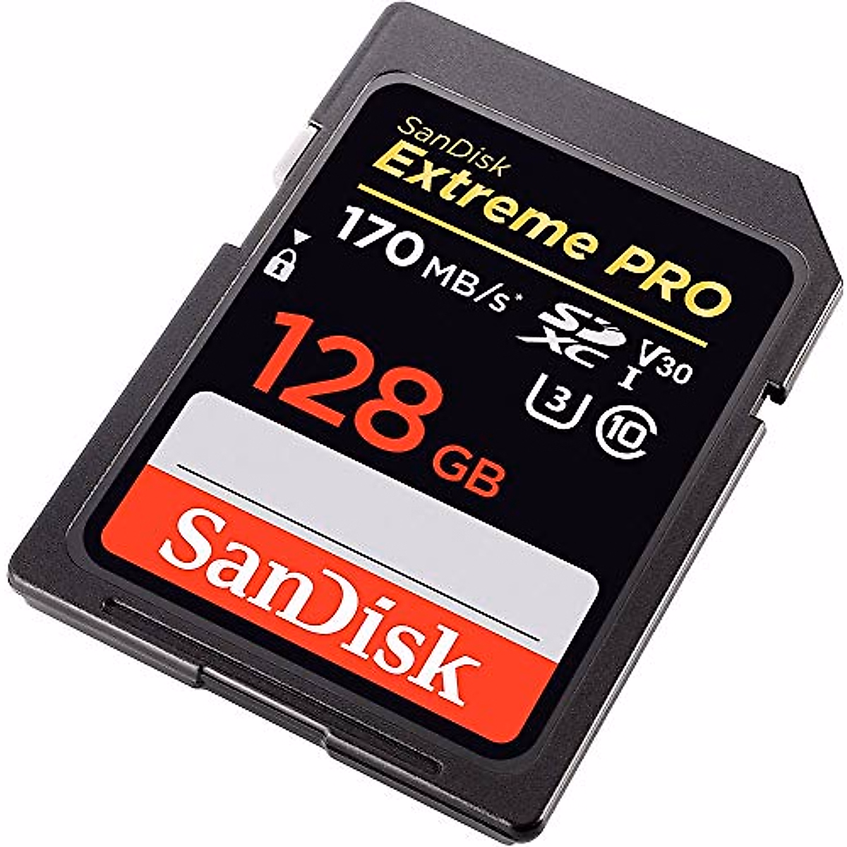 SanDisk Extreme Pro Memory Card Works with Nikon D3400, D3300, D750, D5500, D5300, D500, AW130, W100, L840, A900, P530 Digital Camera SD 4K with Everything But Stromboli Combo Reader (Class 10 128GB)