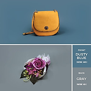 ORANGEMONKIE 29x15 inch, Extra Backdrop Set 6 Color/Yellow,Gray,White,Beige,Dusty Blue,Black (Photography Background Collapsible Backdrop for Photo Shooting Mini Studio Box)