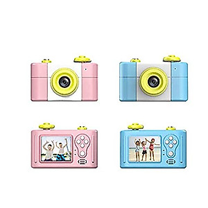 LKYBOA Children Digital Camera,Fun Camera, Rechargeable Child Mini Cartoon 1080P HD Video Recorder, Portable (Color : B)