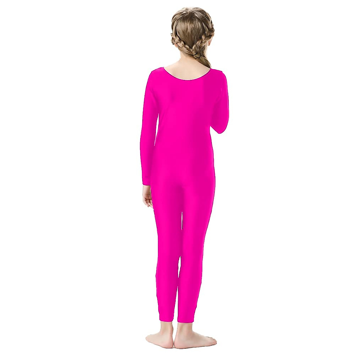 OVIGILY Girls Kids Long Sleeve Dance Unitard Bodysuits