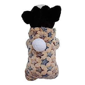 Dog Sweater for Small Dogs and Pet Fall Winter Hooded Dog Clothing Flannel Cat Pet Clothes Big Dog Clothes Boys