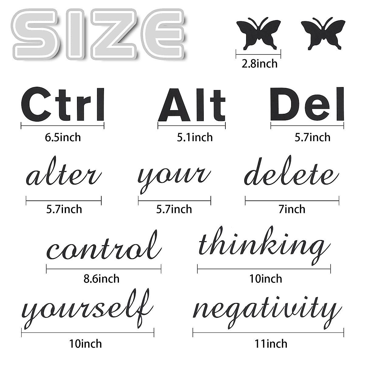 Chinco Inspirational Wall Sticker Quotes Motivational Wall Decals Vinyl Wall Quotes Stickers Peel and Stick Positive Sayings Wall Sticker Affirmation Wall Art for Home Office Living Room Bedroom decor