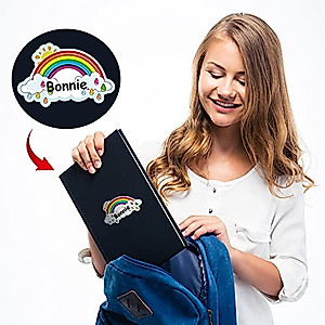 50 Pieces Rainbows Cut-Outs Bulletin Board Set Colorful Rainbow Accents Cut-Outs Sunshine Rainbow Clouds Cut-Outs Classroom Bulletin Board Cutouts Rainbow Theme Party Decor with Glue Point Dots