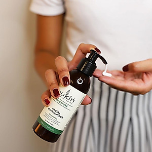 Sukin Facial Moisturizer Pump, Hydrating Face Cream with Wheat Germ and Vitamin E to Deeply Nourish, Soften and Improve Skin Texture, 4.23 Fl Oz