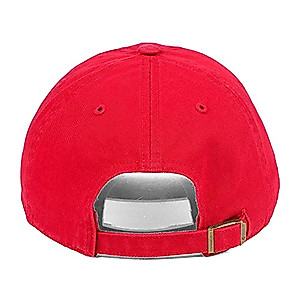 '47 Blank Classic Clean Up Cap, Adjustable Plain Baseball Hat for Men and Women – Red