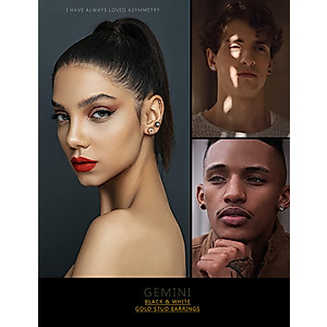 Crown Earrings Gold Earrings for Men Black and Gold Stud Earrings for Women Stainless Steel Stud Earrings Men