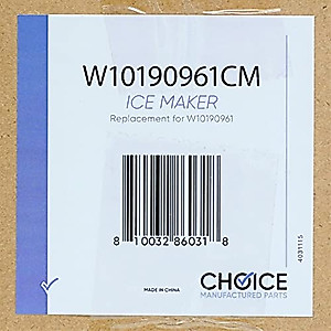 IM961 WPW10190961 Refrigerator Icemaker Ice,Replacement for Whirlpool OEM