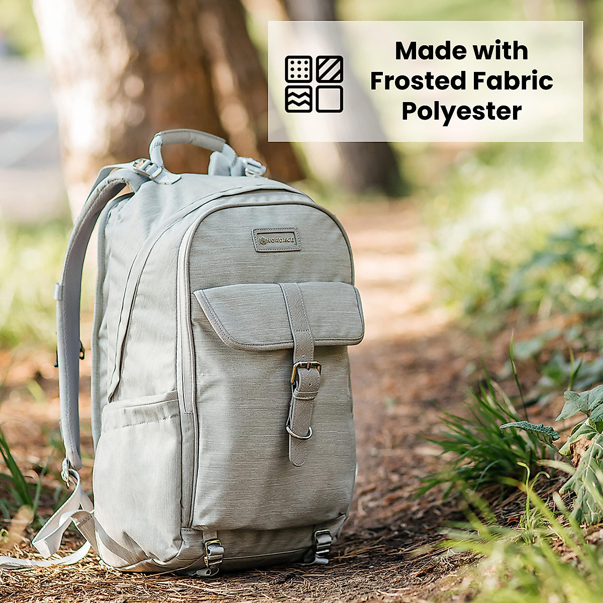 Nordace Comino Travelpack Travel Backpack for Men & Women with USB Charging Port, Water Resistant - Extra Spacious Laptop Backpack for Travel, Backpacking and Everyday Commute (Gray)