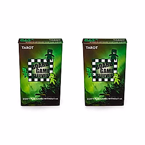 2 Packs Arcane Tinmen Non-Glare Board Game Sleeves 50 ct Tarot Size Card Sleeves Individual Pack