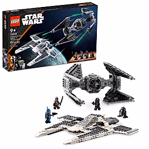 Lego Star Wars Mandalorian Fang Fighter vs. TIE Interceptor 75348 Building Toy Set, Perfect for Ages 9 and Up