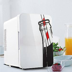 Tnfeeon Mini Fridge, Portable Thermoelectric Cooler and Warmer Refrigerators for Father's Day Gift Skincare Beverage Food Home Office and Car Snacks Lunch Drinks Cosmetics