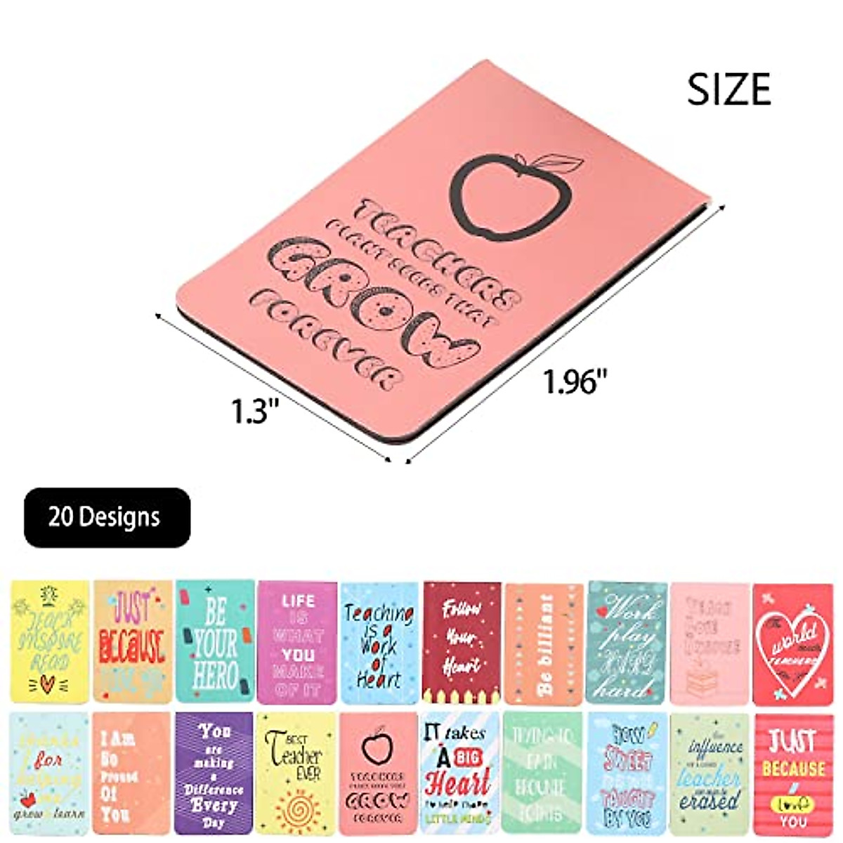 Magnetic Bookmark 20Pcs Magnet Page Markers Magnet Bookmark Clips for Teachers, Students, Book Lovers(20 PCS)