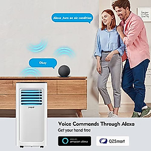 Portable Air Conditioner – Pasapair 8000BTU WIFI Portable AC Unit with App – Air Conditioner for Room with Cooling, Dehumidifier, Fan, Sleep Model 4-in-1 - Space-Saving, Efficient and Energy-Saving