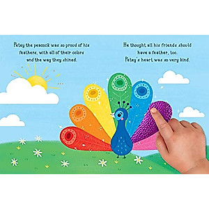 Peacock's Rainbow Feathers - Touch and Feel Board Book - Sensory Board Book